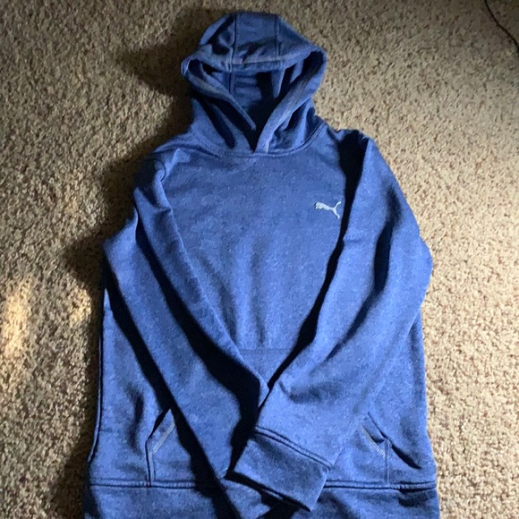 Puma | Shirts & Tops | Blue Puma Hoodie | Poshmark